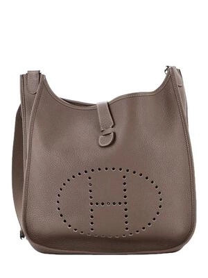 Hermès Evelyne Bag Gen Iii Clemence Gm Grey
