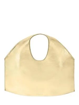 BEHNO Le Sac Metallic Leather Bag - Gold