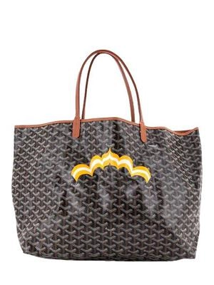Goyard Saint Louis Tote Printed Coated Canvas Gm Brown
