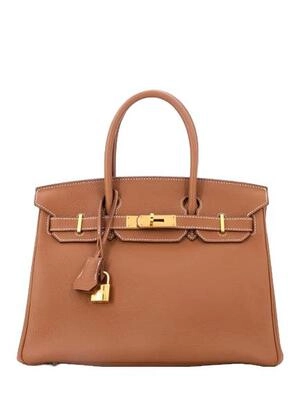 Hermès Birkin Handbag Brown Togo With Gold Hardware 30 - Metallic Gold