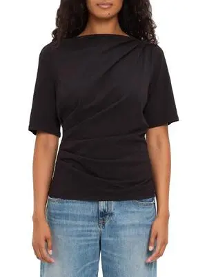 MICHAEL STARS Michael Stars Asymmetrical Pleat T-Shirt