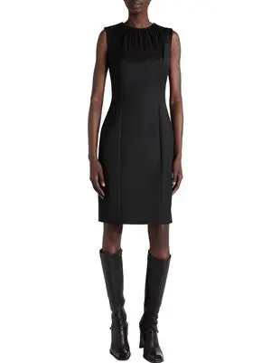 Alexander McQueen Sleeveless Wool Dress - Black