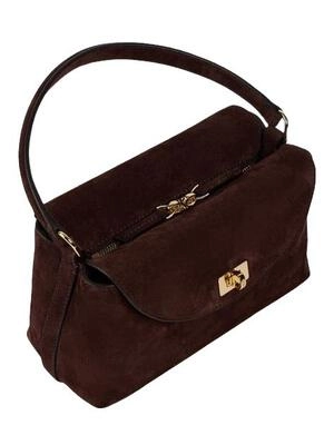 Sandro Le Mini Grand Bazaar Suede Bag - Brown