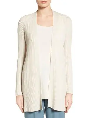 EILEEN FISHER Eileen Fisher Ribbed Longline Cardigan