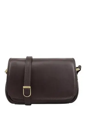 LLOYD BAKER LONDON Amritsar Full-grain Leather Crossbody Bag - Brown