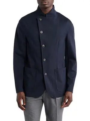 Emporio Armani Signature Capsule Knit Blazer Navy
