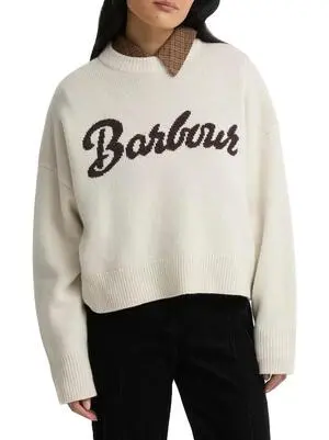 Barbour Barbour Ivybridge Wool Crewneck Sweater Ecru