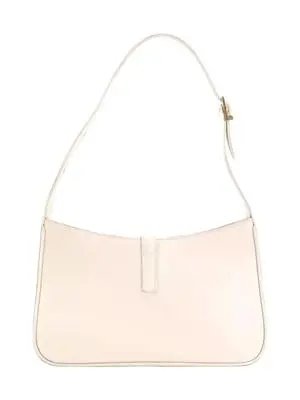 Saint Laurent Saint Laurent Le 5 A 7 Leather Small Hobo Bag Neutrals