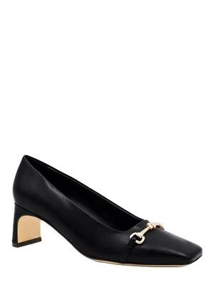 AMALFI BY RANGONI Sesto Leather Pointed Toe Pump - Black