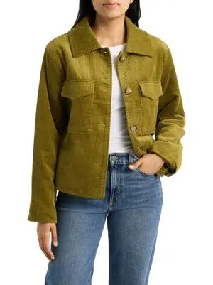 Bernardo Wool Blend Structure Coat - Olive