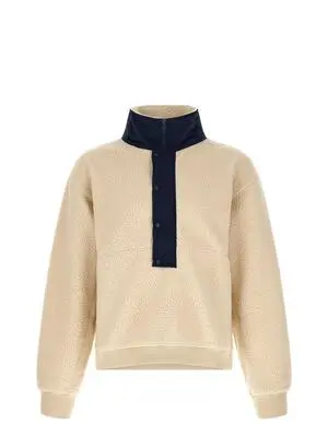 ENTIRE STUDIOS System Half Zip Fleece Fleece Sweatshirt - Beige