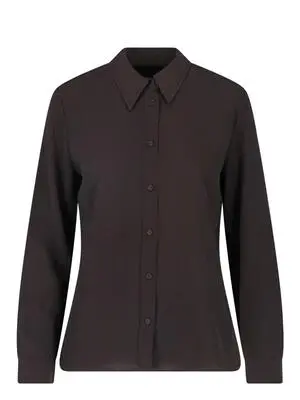 NILI LOTAN Gaia Silk Shirt - Brown