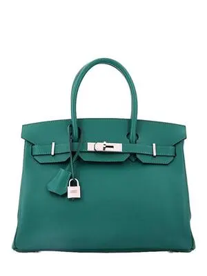 Hermès Birkin 30 Epsom Leather Satchel - Malachite