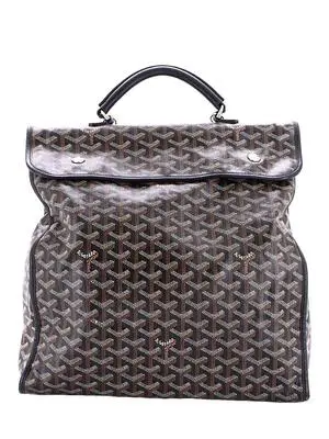 Goyard Saint Leger Briefcase Backpack Coated Canvas - Black