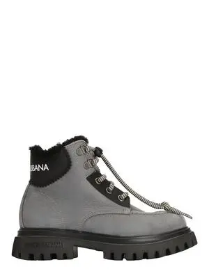 Dolce & Gabbana Nubuck And Calfskin Boots - Multicolor