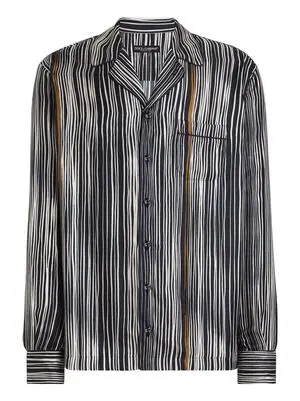 Dolce & Gabbana Stripe-print Hawaii Silk Twill Shirt - Multicolor