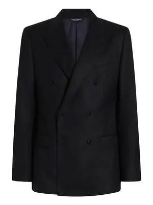 DOLCE & GABBANA Martini Light Double-breasted Wool Jacket