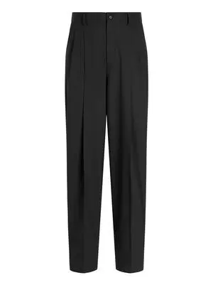 Dolce & Gabbana Virgin Wool Trousers - Brown