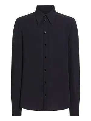 Dolce & Gabbana Crêpe De Chine Shirt - Blue