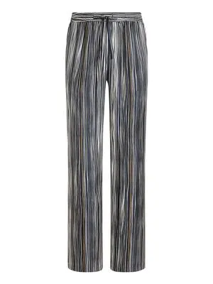 Dolce & Gabbana Stripe-print Silk Twill Vanity Trousers - Multicolor