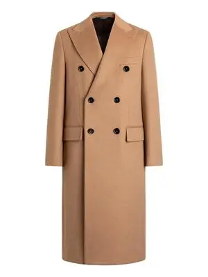 Dolce & Gabbana Double-breasted Camel Coat - Brown