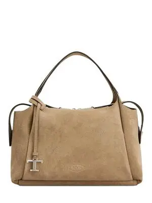 TOD'S Tod's Suede Leather Medium Shoulder Bag