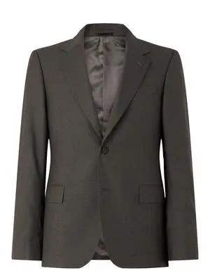 Mr P. Luxe Slim-fit Wool And Silk-blend Suit Jacket - Brown