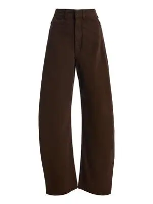 LEMAIRE Lemaire Rigid High-Rise Curved-Leg Jeans