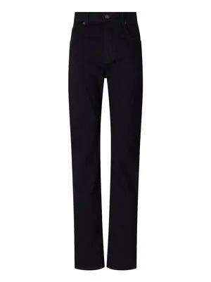 Bottega Veneta Leather-trimmed High-rise Wide-leg Jeans - Blue