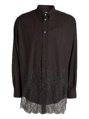Fendi Shirt Dark Size Wool - Brown