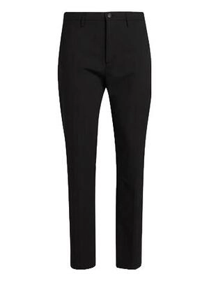 DEPARTMENT 5 Tailored Pinstriped Straight Leg Pants - Black