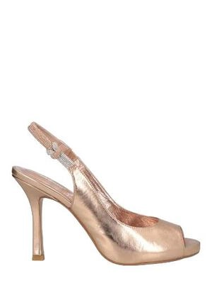 LUCIANO BARACHINI LUCIANO BARACHINI Metallic Leather Embellished Stiletto Sandals