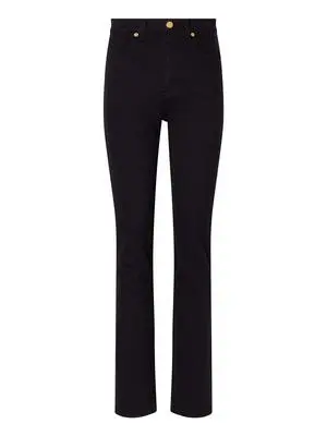 JAMIE HALLER The Slim Stovepipe Skinny-leg Denim Pants - Black