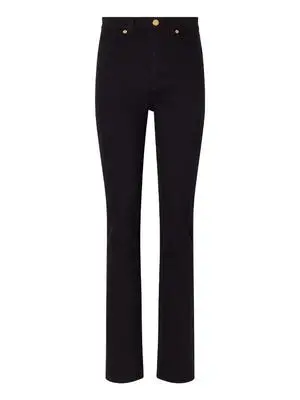 JAMIE HALLER The Slim Stovepipe Skinny-leg Denim Pants - Black