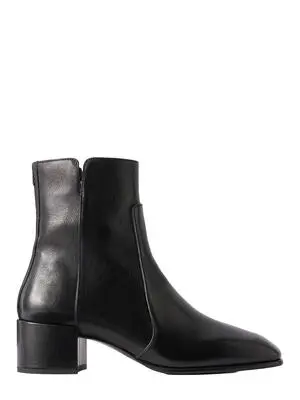 JIMMY CHOO Eliot 45 Ankle Boots In Full-grain Leather - Black