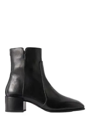 JIMMY CHOO Eliot 45 Ankle Boots In Full-grain Leather - Black