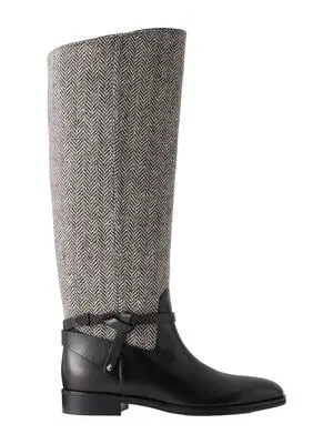 JIMMY CHOO Lawton Knee High Boots - Black