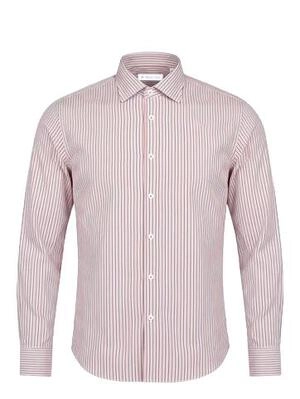 MANUEL RITZ Shirt Size Cotton, Elastane - Red