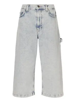 SANDERLAK Low-rise Wide-leg Jeans - Blue