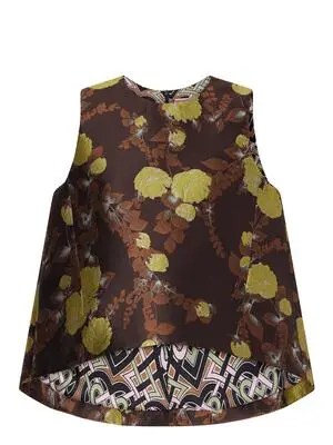 La DoubleJ LA DOUBLEJ La Scala Jacquard Top Brown