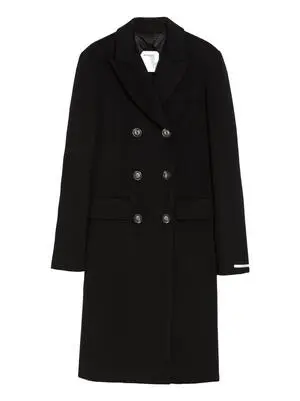 Sportmax Selim Double-breasted Sheepwool Coat - Black