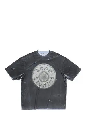 Acne Studios Logo Relaxed Fit T-shirt - Black
