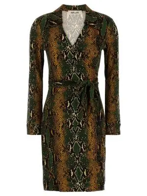 Diane Von Furstenberg Printed Silk Wrap Dress - Multi-color