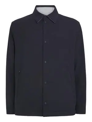 Herno Reversible Padded Shacket - Navy