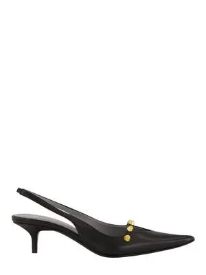 Balenciaga Midnight City Slingback Pumps - Black