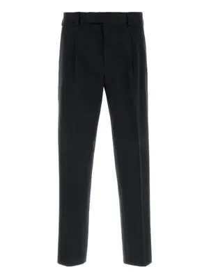 Zegna Pleated Straight-leg Trousers - No