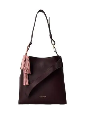Givenchy Medium Belted Hobo Bag With Tassel Detail - Black