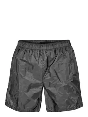Prada Prada Solid Color Swim Trunks Red