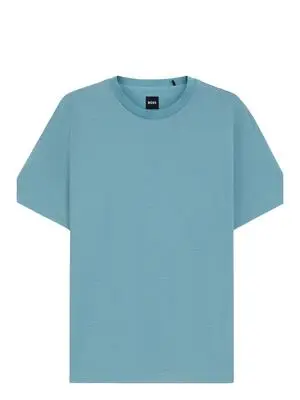 Hugo Boss Textured Crewneck T-shirt - Blue
