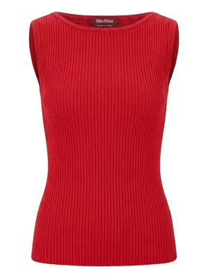 Max Mara Max Mara Sleeveless Knit Top Red
